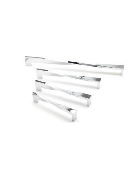 Polished chrome handles